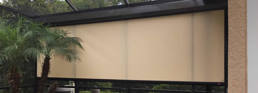 Motorized Vinyl Curtains, Screens, Shades - Sarasota, Florida, Naples